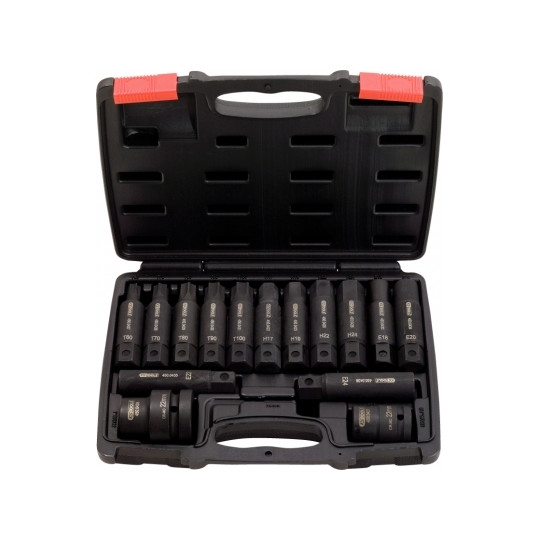 450.0420 | Jeu de douilles et embouts longs à chocs . Outillage KS Tools