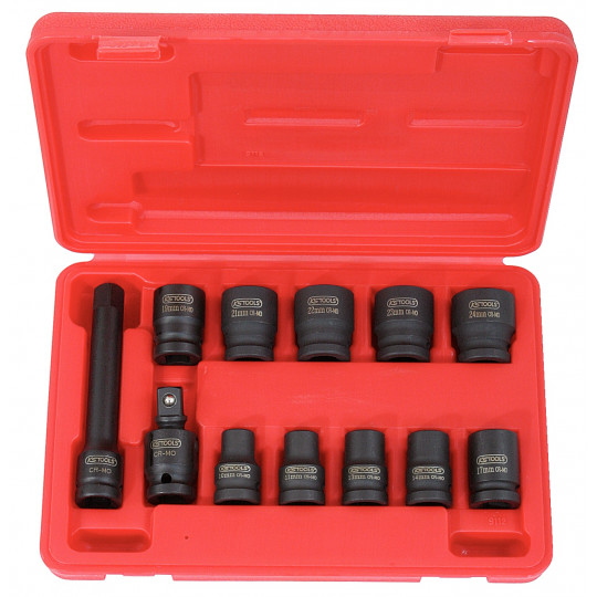 515.0112 | Jeu de douilles à chocs 1/2" 12 Pces. Outillage KS Tools