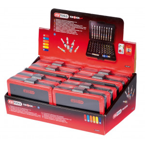 918.3070D | Présentation de jeux d'embouts de vissage à code couleur TORSIONplus. Outillage KS Tools