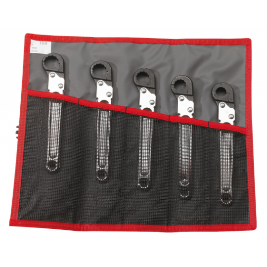70A.JE5T | Jeu de 5 clés à tuyauter à cliquet en trousse | Outillage à ...