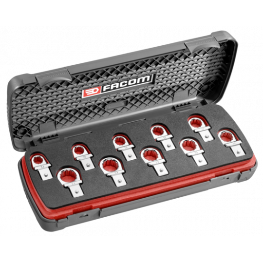 13.J10 | Coffret d embouts 14 x18 mm polygonaux métriques Facom