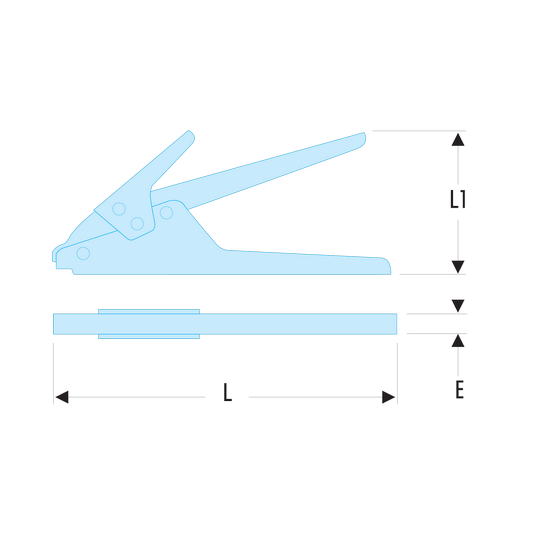 455B | Pince pour colliers plastiques de 2,4 à 9mm de large | Outillage ...