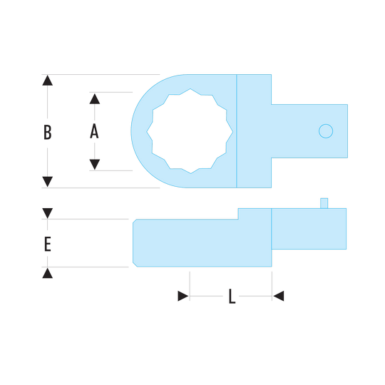 12.5/16 | Embout Facom polygonaux attachement 9x12mm 5/16" | Outillage ...