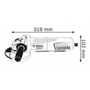 GWS 11-125 P | Meuleuse Bosch pro 1100W - angulaire 125mm GWS 11-125 P ...