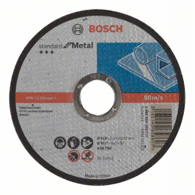 Disques à tronçonner Standard for Metal Outillage électroportatif Bosch ...