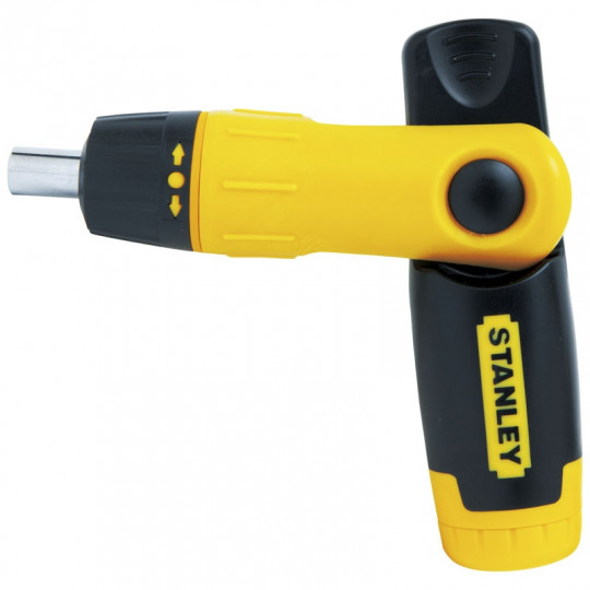 STANLEY | TOURNEVIS PORTE-EMBOUTS A CLIQUET POIGNÉE REVOLVER - COFFRET ...