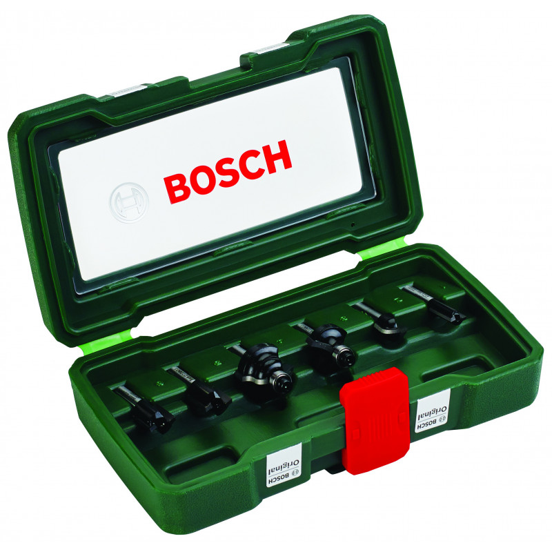 COFFRET 6 FRAISES 1/4" - BOSCH | 2 607 019 462