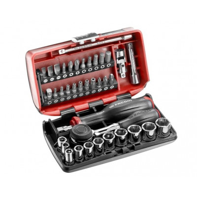 R.360NANOPB | COFFRET CLIQUET MANCHE ROTATIF + DOUILLES 1/4'' 6 PANS ...