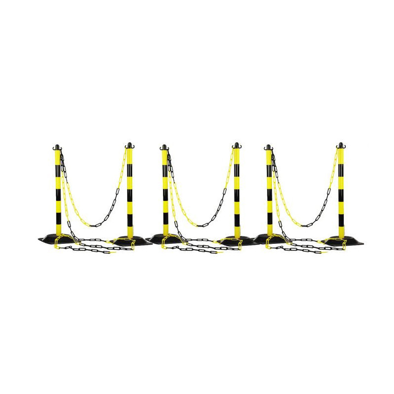 Kit délimitation zone de travail (6 poteaux + 25m de chaîne) - KSTools ...