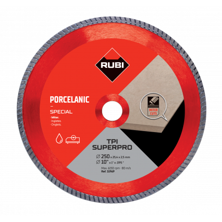 Disque TPI 250 MM SUPER PRO - RUBI | 31969